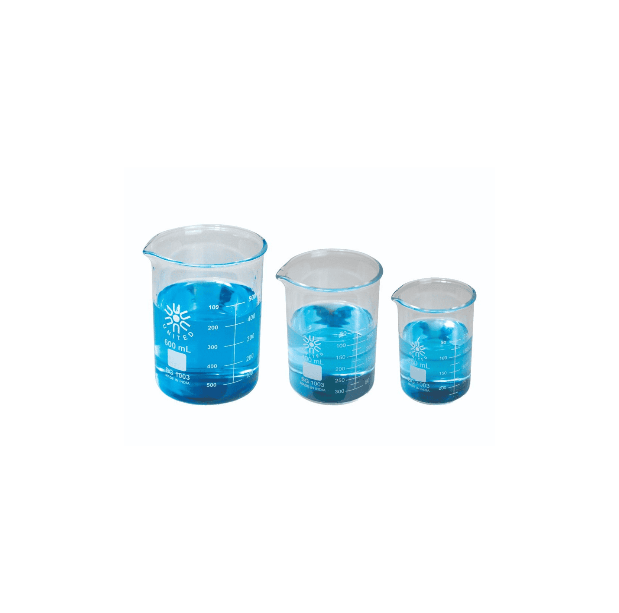 GLASS BEAKER SET OF 3, HEAVY-DUTY, BOROSILICATE | Eco-Friendly Labware ...