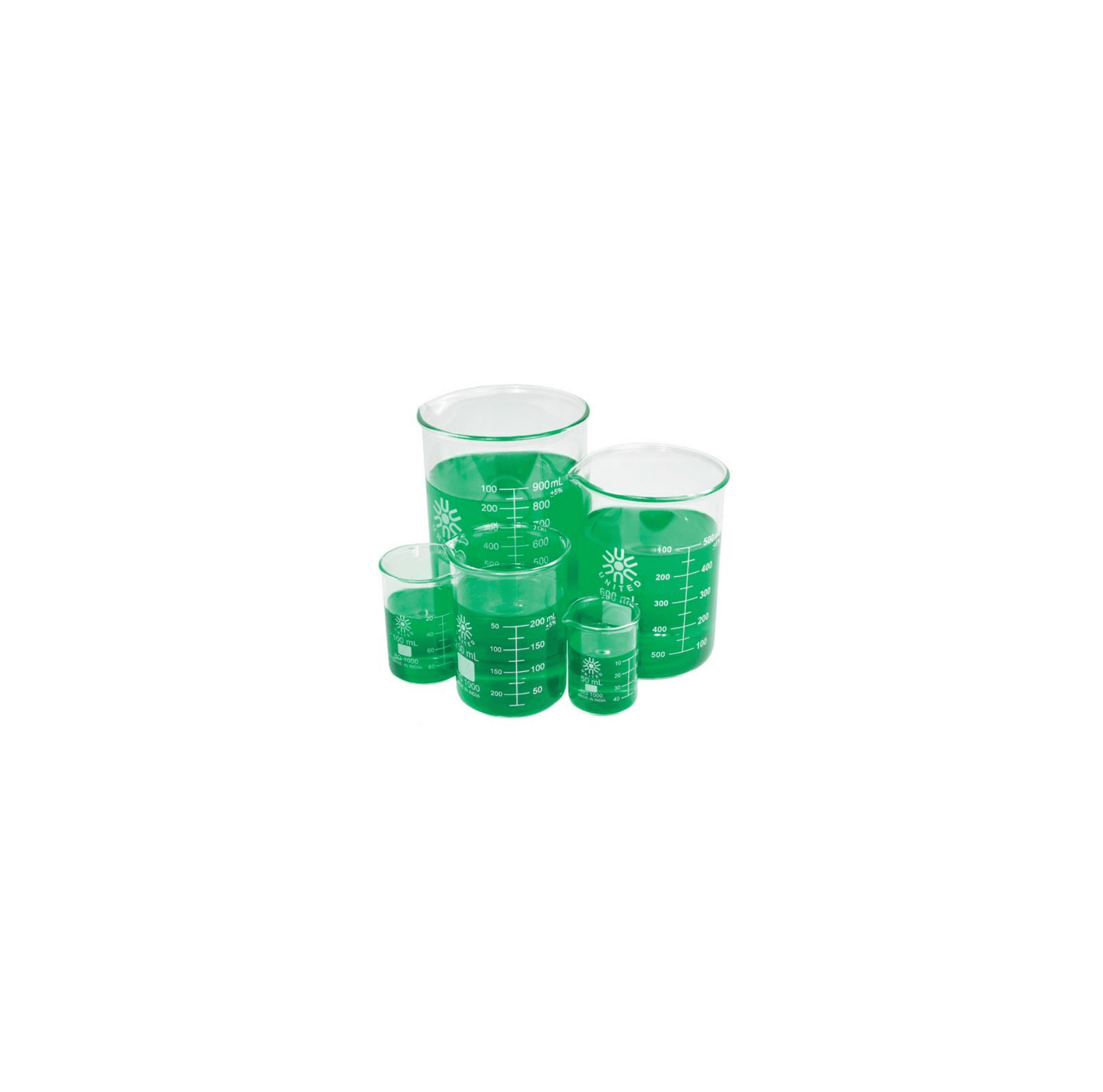 GLASS BEAKER SET, BOROSILICATE | Eco-Friendly Labware – Go Green Scientific