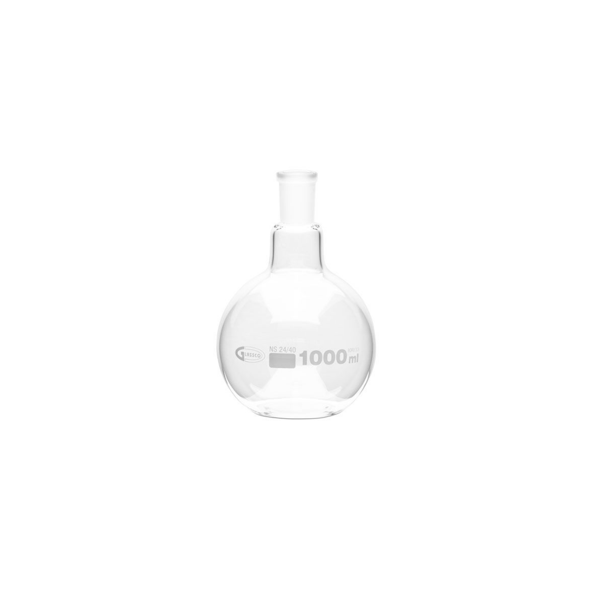 United Scientific® 1000mL Flat Bottom Boiling Flask with Ground Glass ...