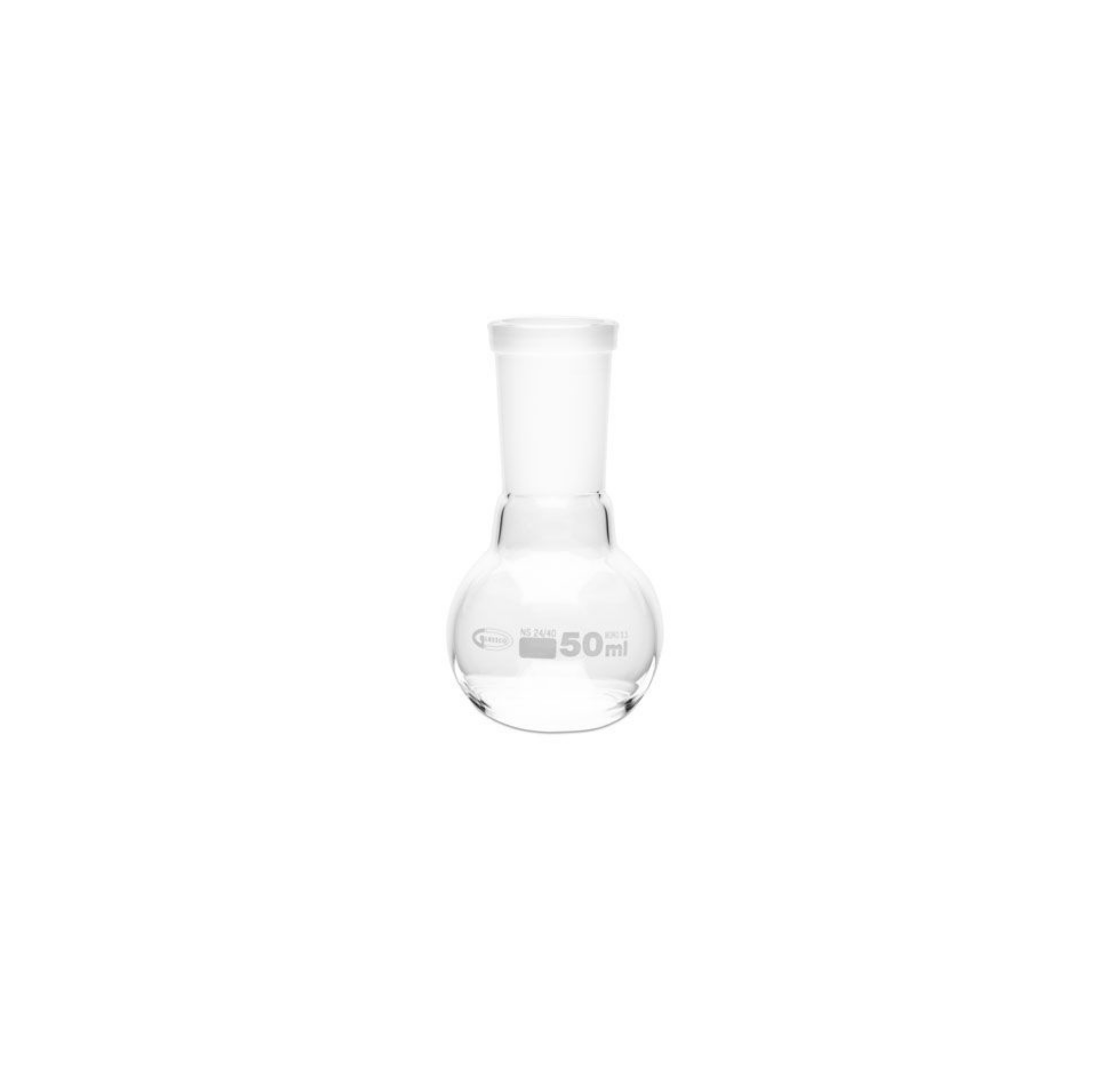 United Scientific® 50mL Flat Bottom Boiling Flasks with Ground Joints ...