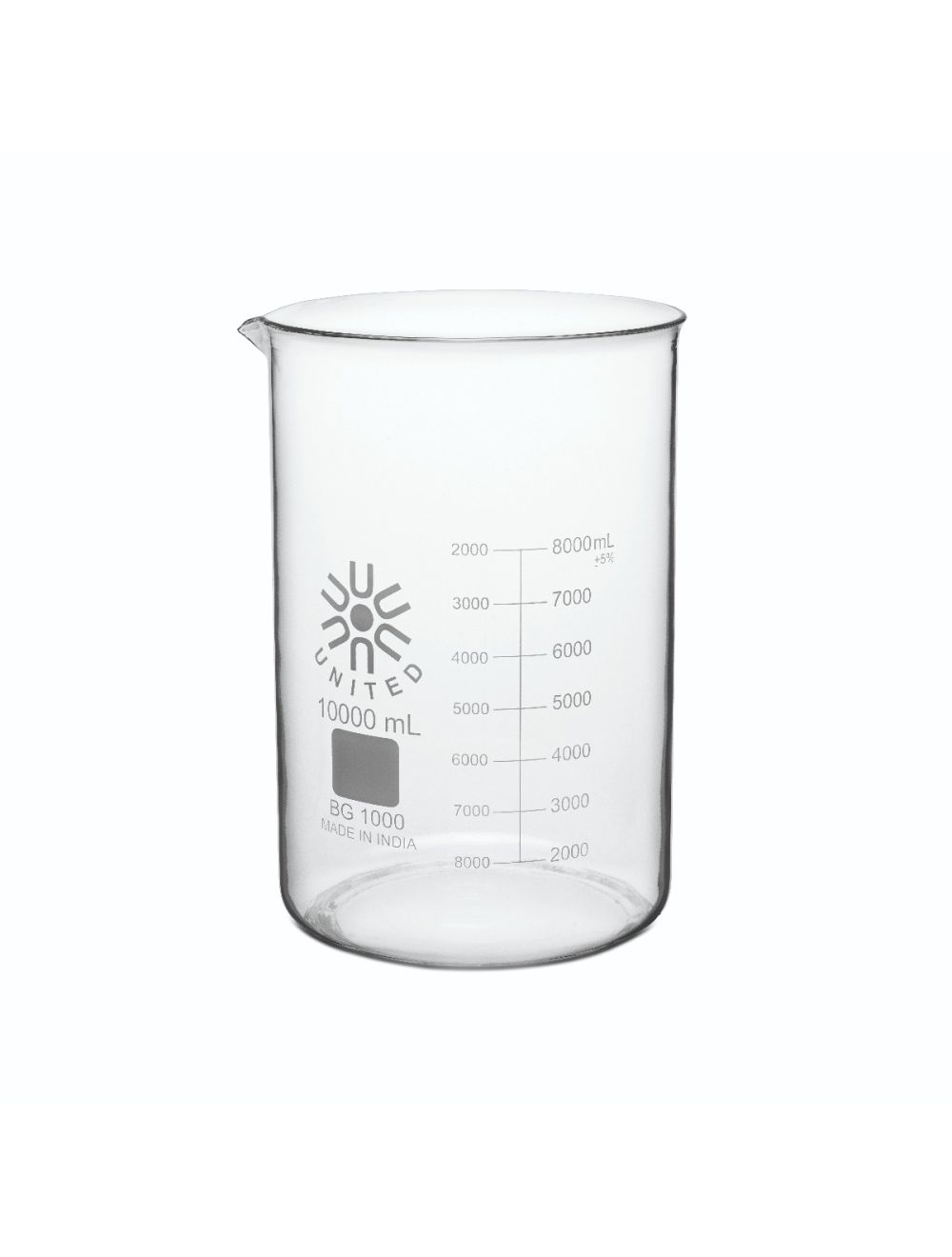 BEAKERS, LOW FORM, BOROSILICATE GLASS, 10000ML | Eco-Friendly Labware ...