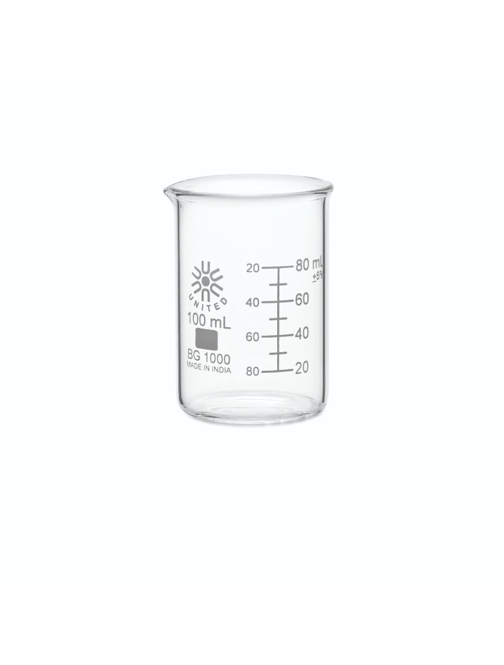 BEAKERS, LOW FORM, BOROSILICATE GLASS, 100ML | Eco-Friendly Labware ...