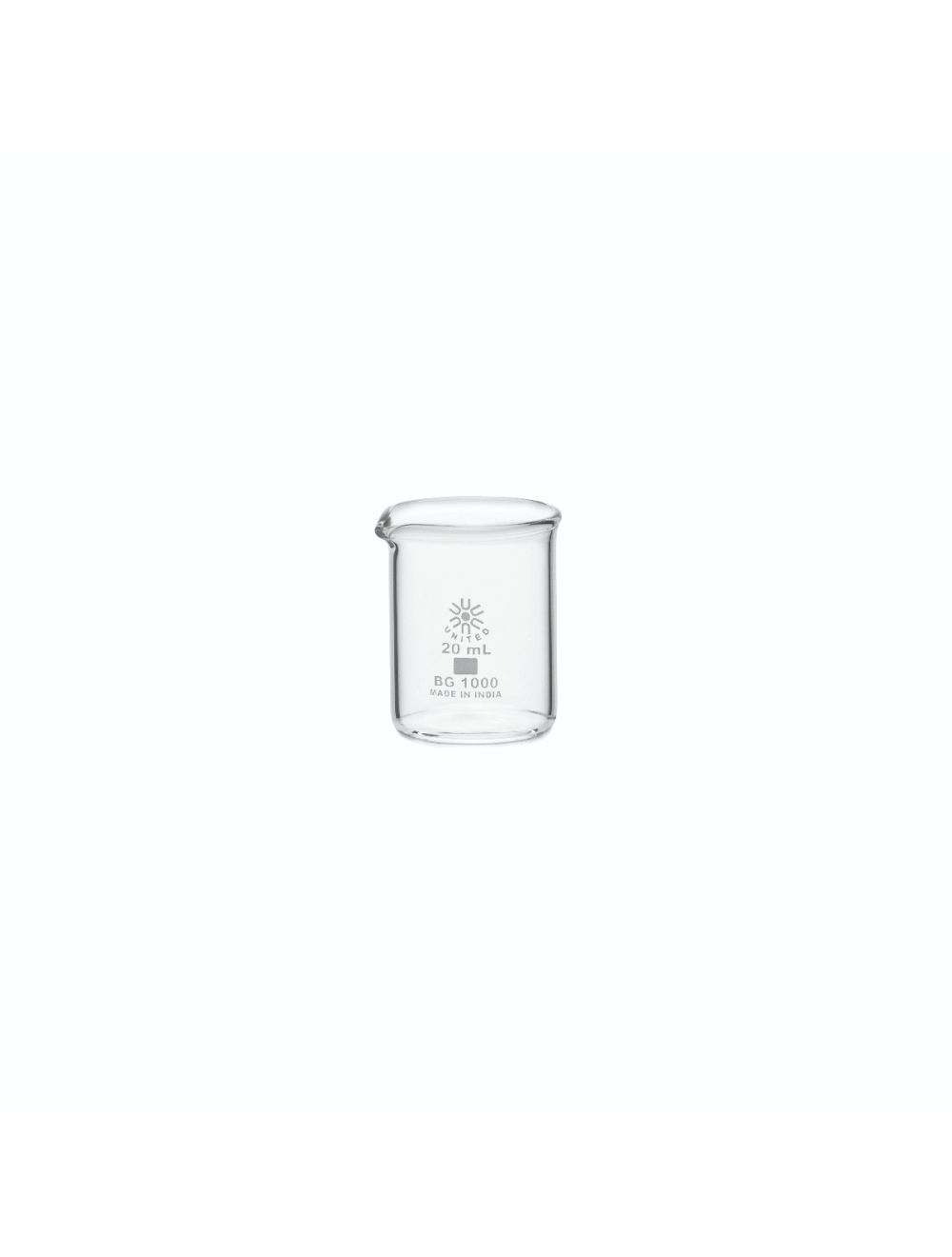 BEAKERS, LOW FORM, BOROSILICATE GLASS, 20ML | Eco-Friendly Labware – Go ...