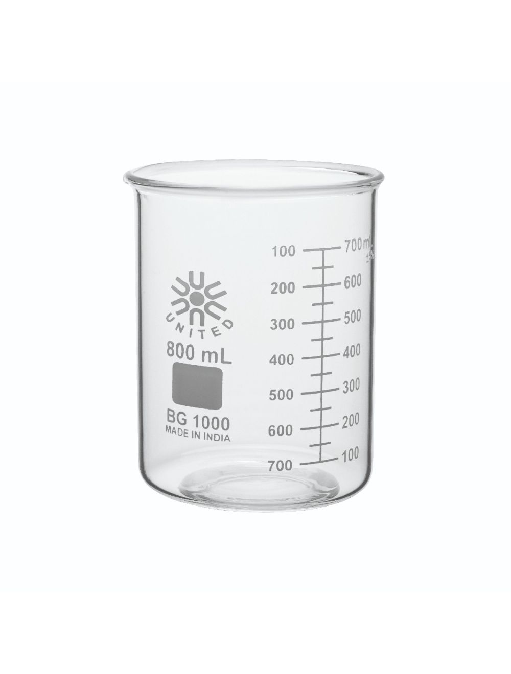 BEAKERS, LOW FORM, BOROSILICATE GLASS, 800ML, CASE | Eco-Friendly Labw ...